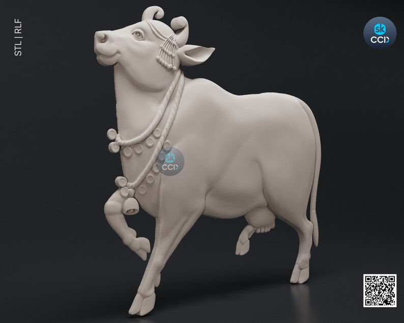 Buy Cow STL 3D Model, Wood Carvign Model, CNC Router Carving Artcam ...