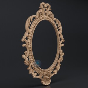 Carved Frame STL 3D Model, Carvign Frame, CNC Router Carving Artcam ...