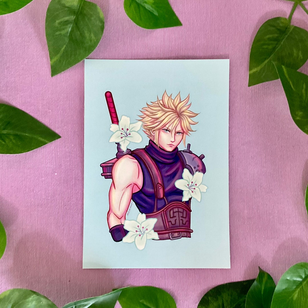 Final Fantasy VII Illustration, FF7 Fanart, Cloud Zack Tifa Aerith ...