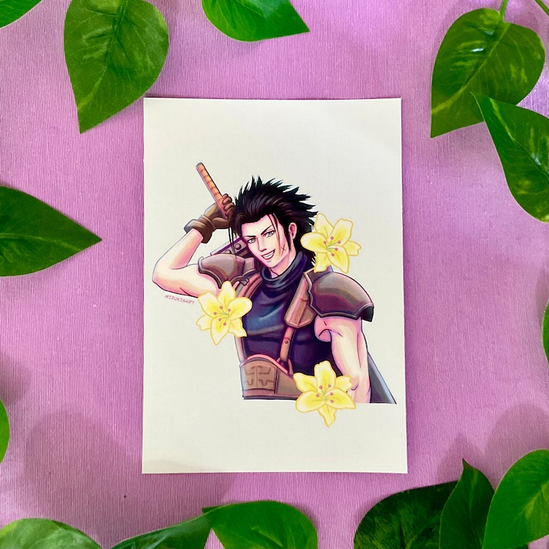 Final Fantasy VII Illustration, FF7 Fanart, Cloud Zack Tifa Aerith ...