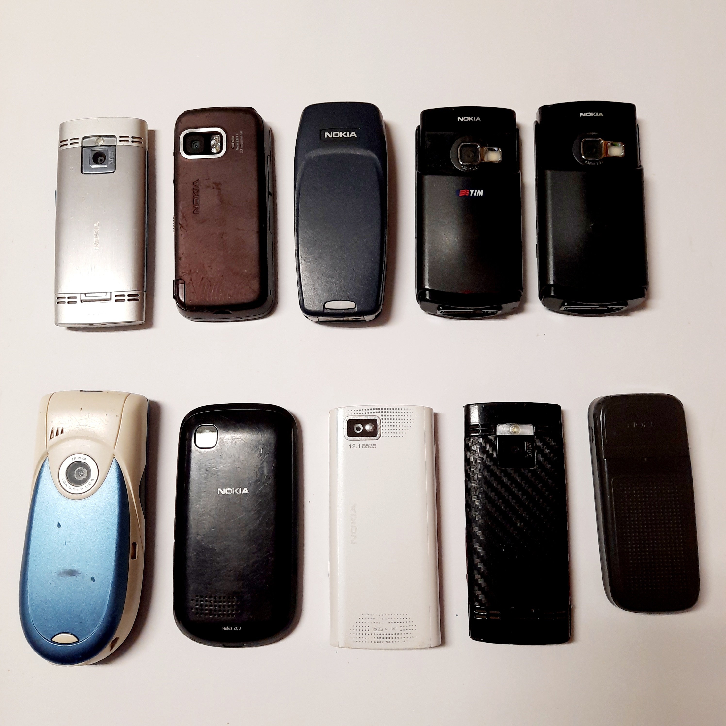 Vintage Nokia Phones. Lot of 10 Nokia Phones. Push-button Phones for ...