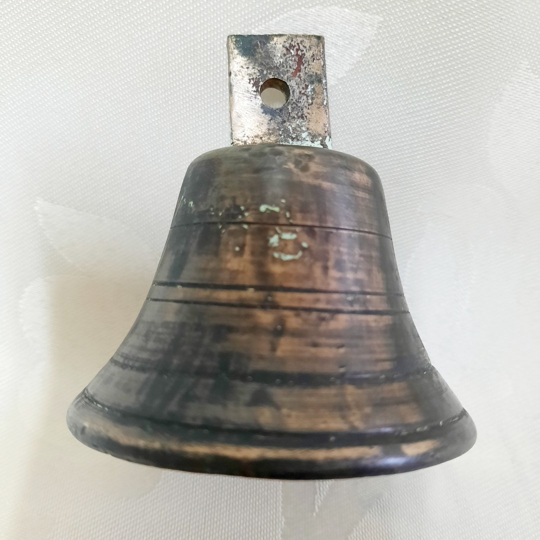 Vintage Brass Bell. A Small Bell With an Inscription. Collectible Old ...