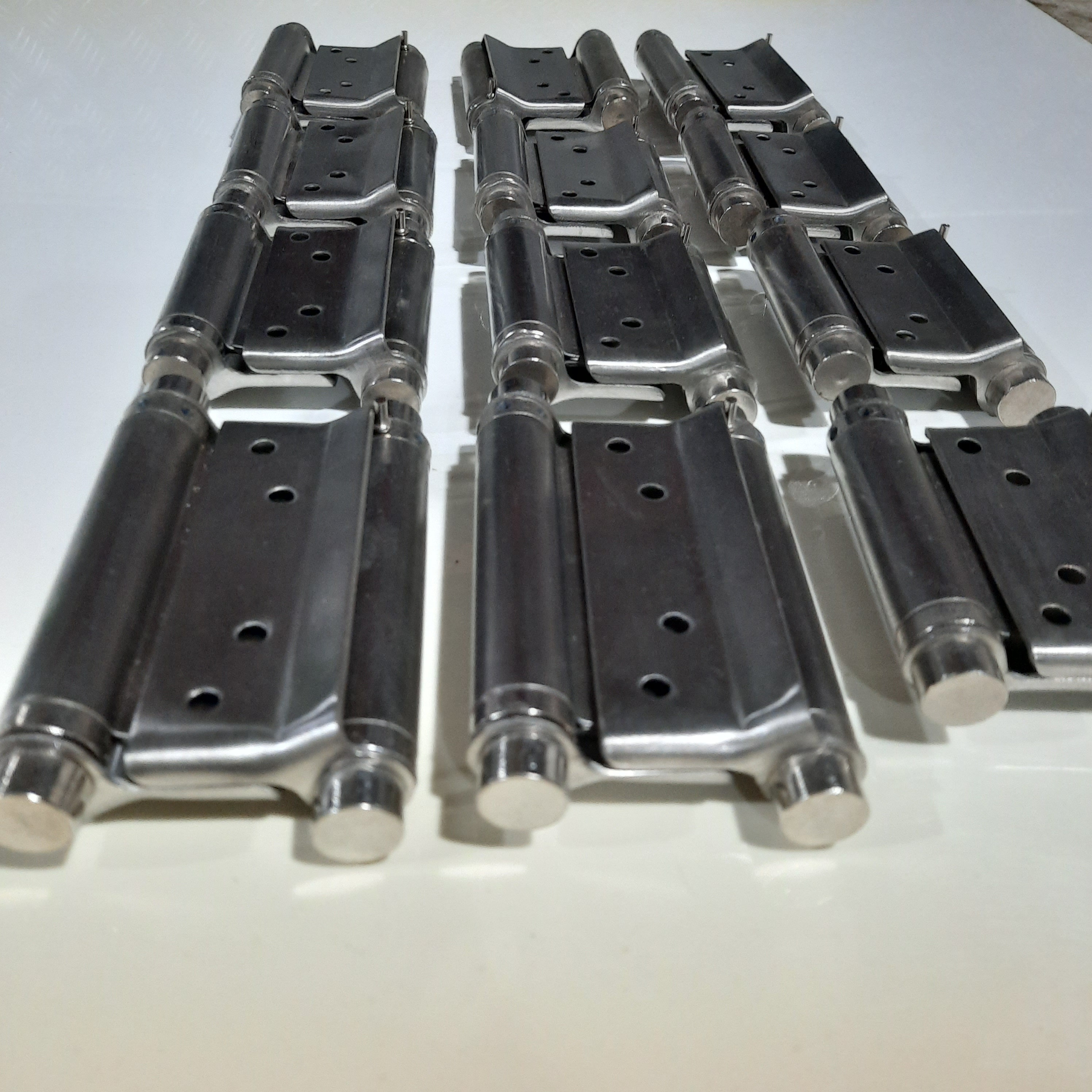 4 CAFE SWING DOOR Hinge Steel Swing Saloon Saloon Louvre Door Hinges ...