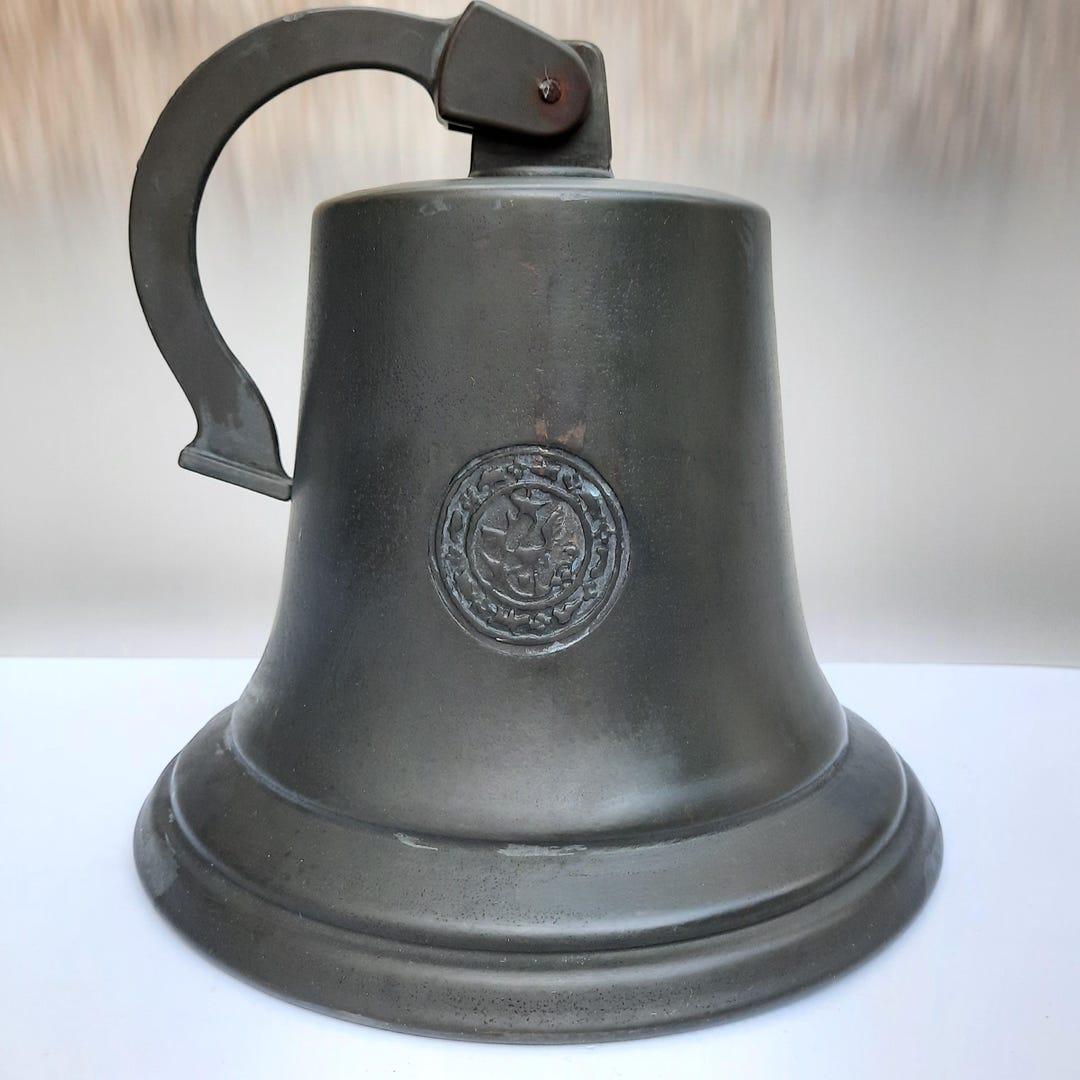 Vintage Bronze Ship Bell, Marine Bell for Yacht. Doorbell. Home Wall ...