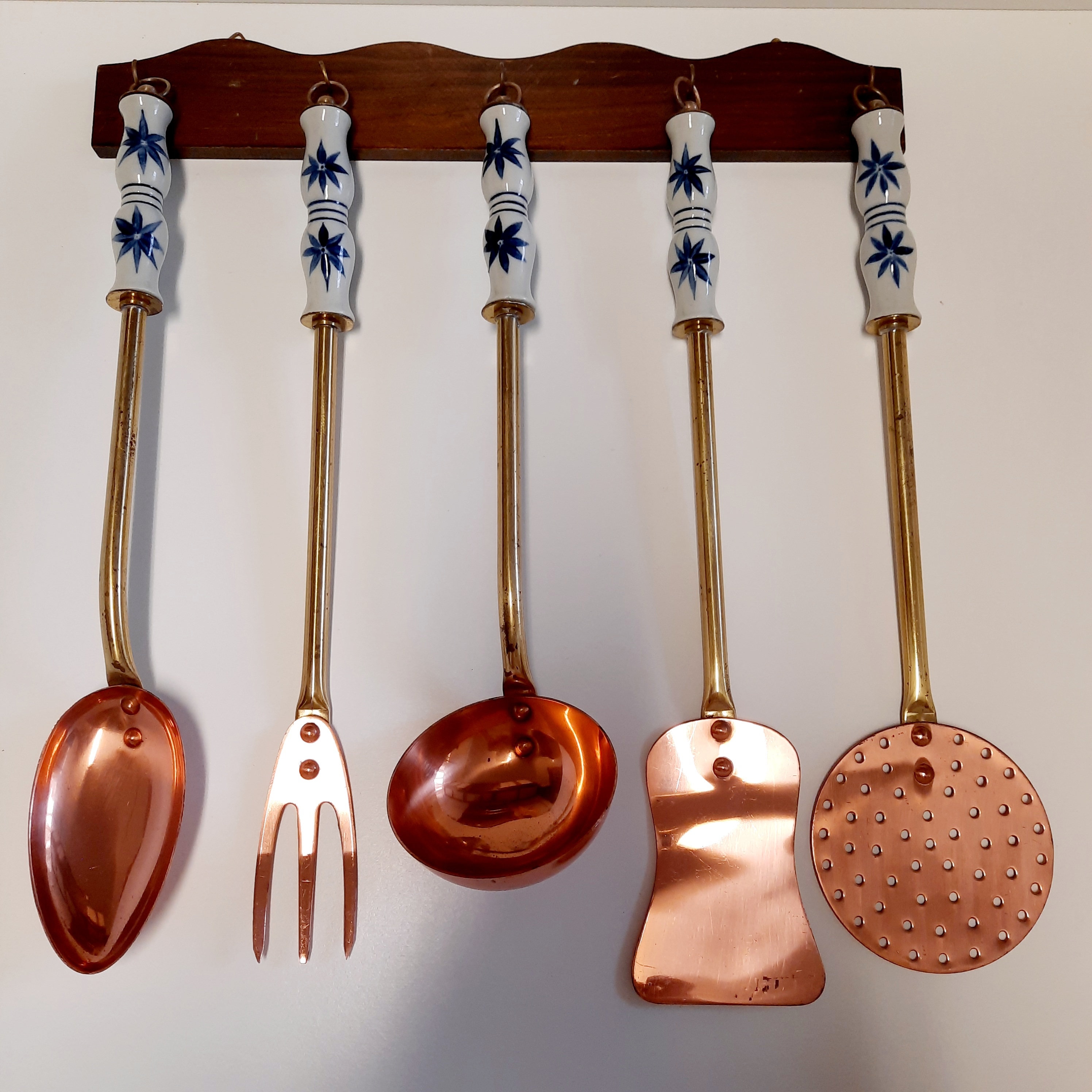 Vintage Brass Copper Kitchen Utensils, Vintage Copper Kitchen Utensils ...