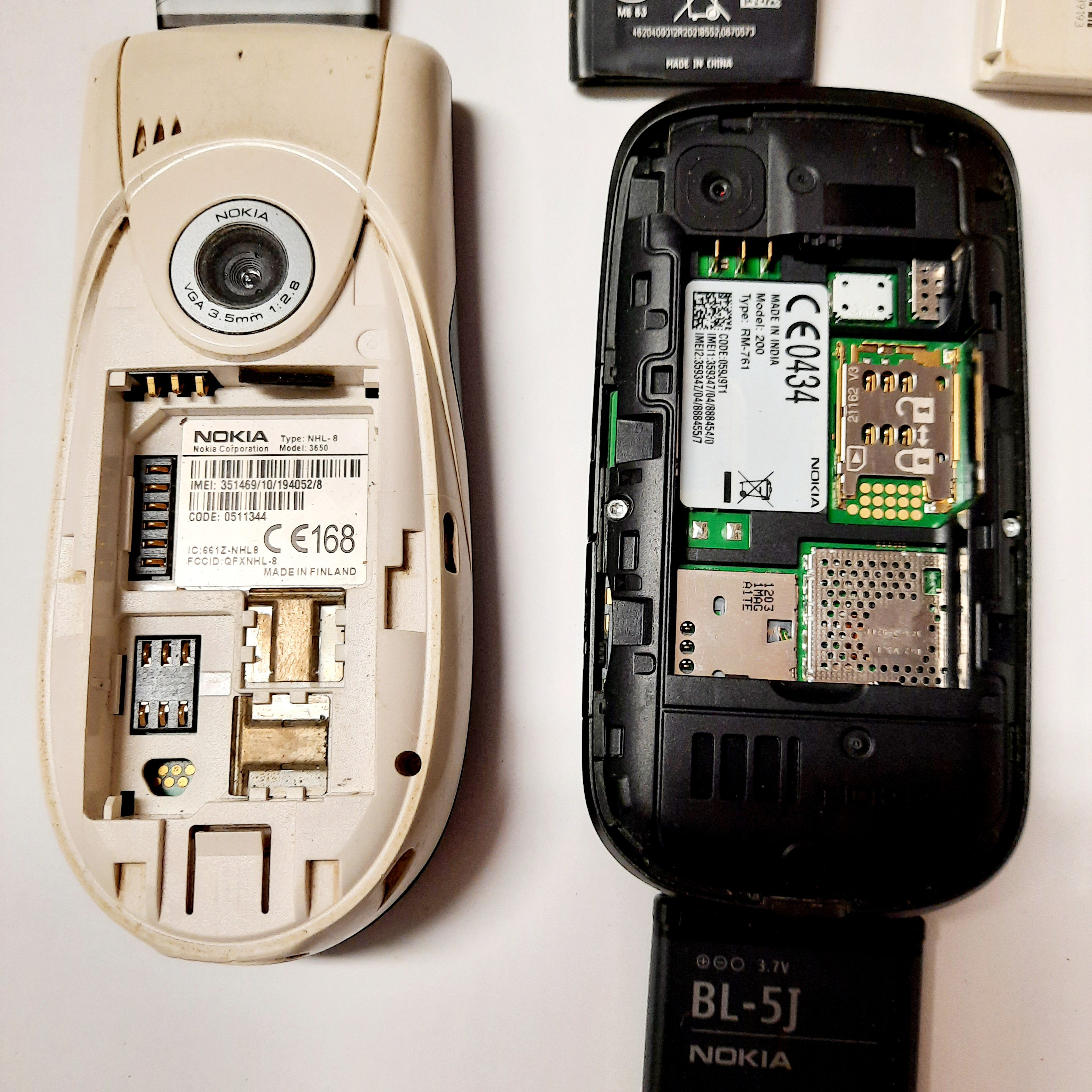 Vintage Nokia Phones. Lot of 10 Nokia Phones. Push-button Phones for ...