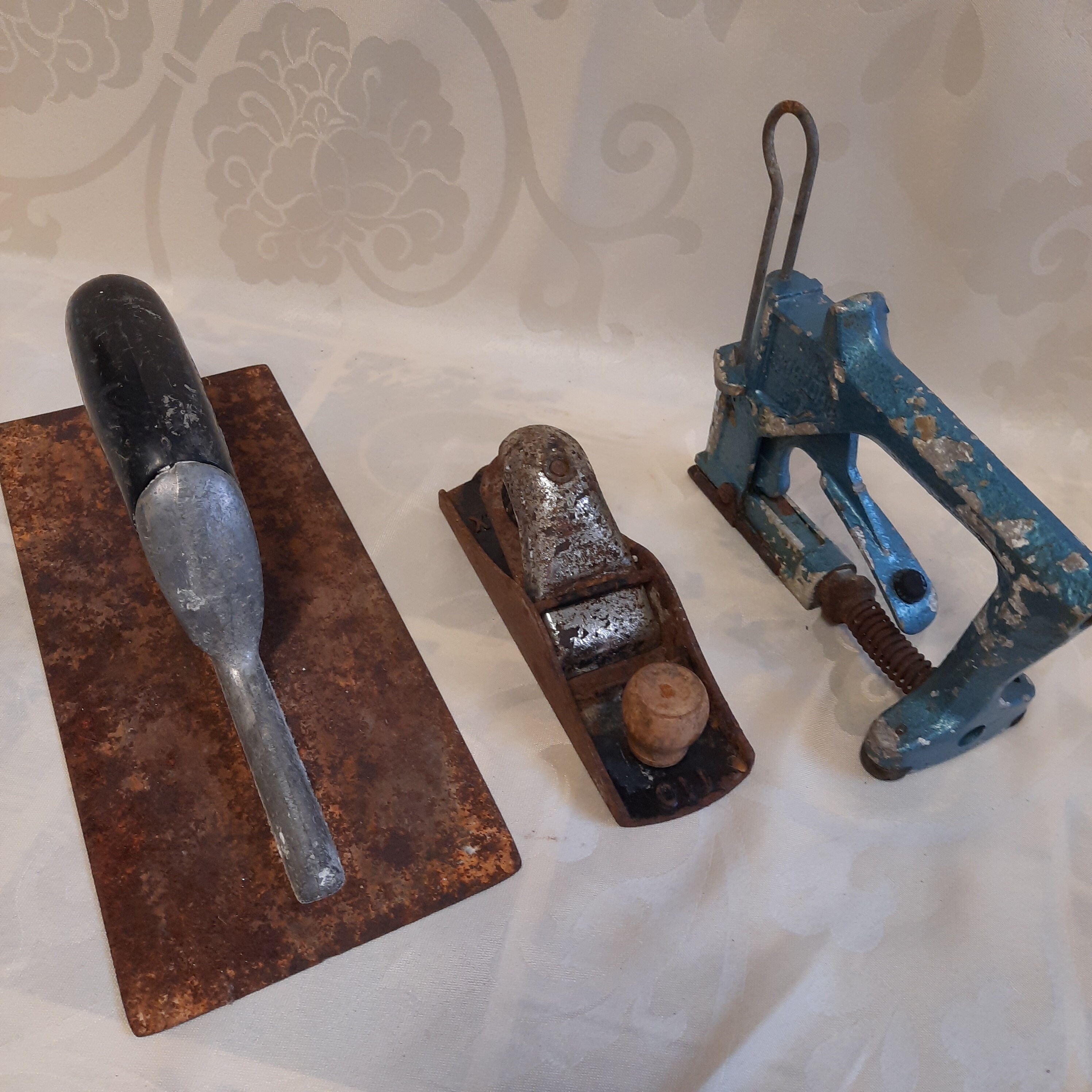 3 Ancient Primitive Instruments. Hand Tools. Planer Carpenter. Window ...