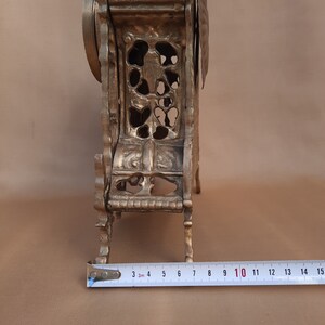 Brass Alloy Clock, Quartz Mantel Clock, Desk Clock, Table Clock Retro ...