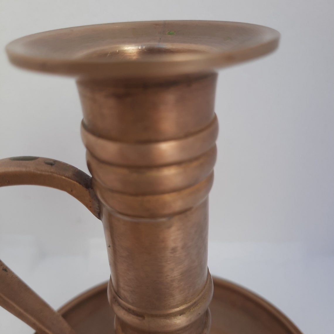 Vintage Brass Candlestick With Handle: Portuguese Home Decor - Etsy