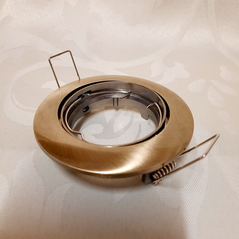 Brass Recessed LED Spotlight: 30mm Flat Ceiling Lamp - Etsy
