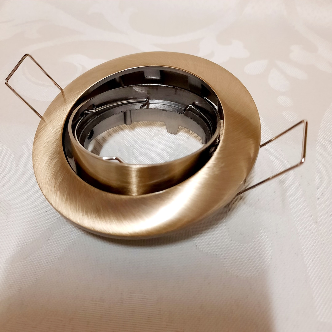 Brass Recessed LED Spotlight: 30mm Flat Ceiling Lamp - Etsy