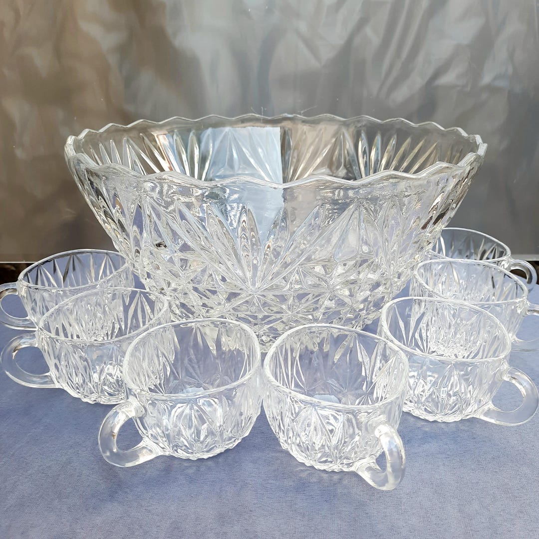 Vintage Punch Set. Anchor Hocking Arlington Punch Set. - Etsy