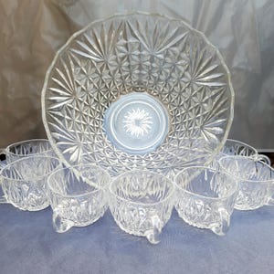 Vintage Punch Set. Anchor Hocking Arlington Punch Set. - Etsy