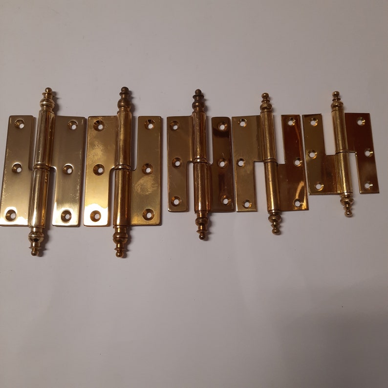 Door Hinges Are Brass. Decorative Door Hinges in Different Sizes. 3.9 ...