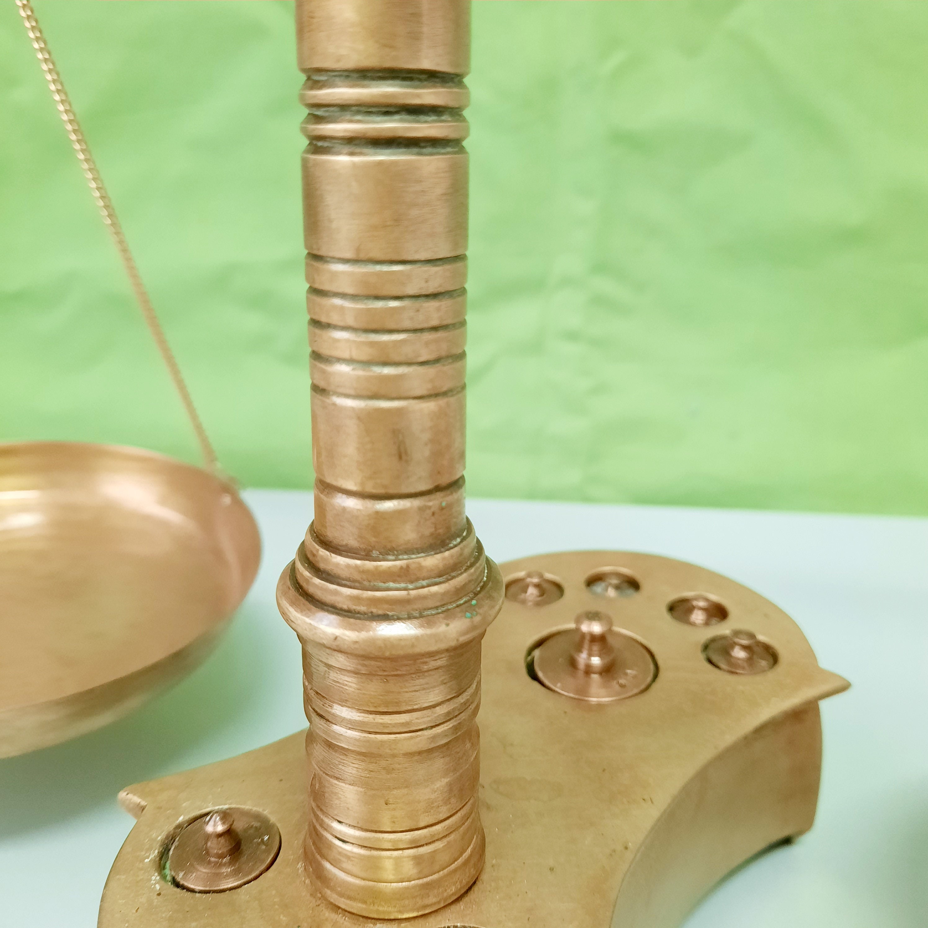 Vintage Collectible Scales. Rocker Brass Scales. Pharmacy Scales ...