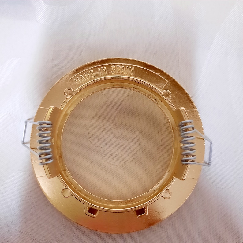 Brass Recessed LED Spotlight: 30mm Flat Ceiling Lamp - Etsy