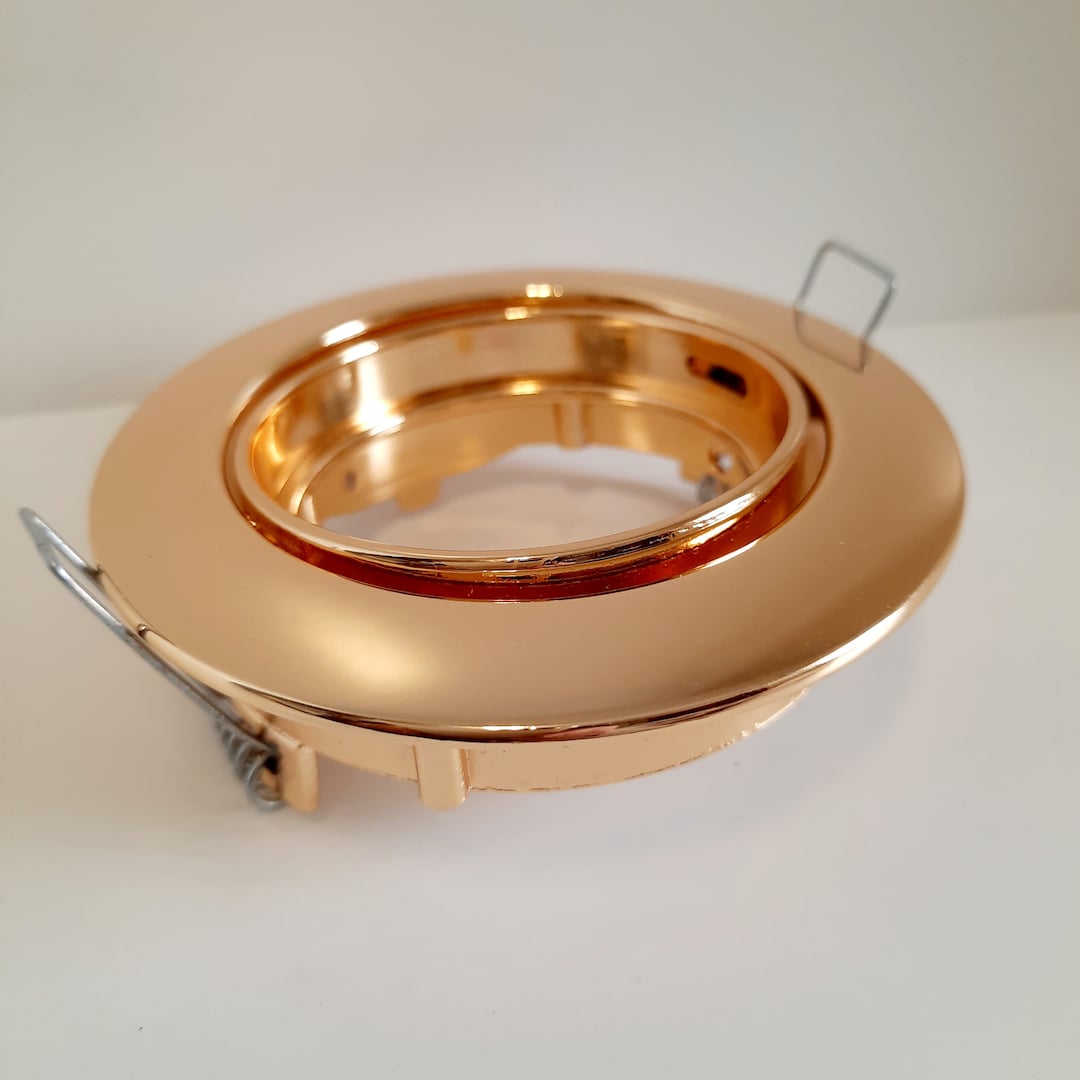 Recessed LED Spotlight: Golden Brass Finish, 30mm Depth - Etsy