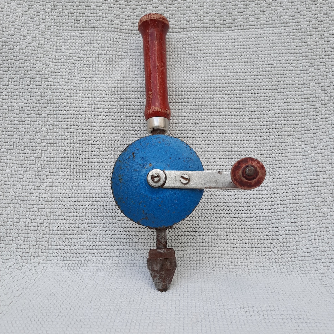 Antique Hand Drill: Primitive Retro Hand Tool - Etsy