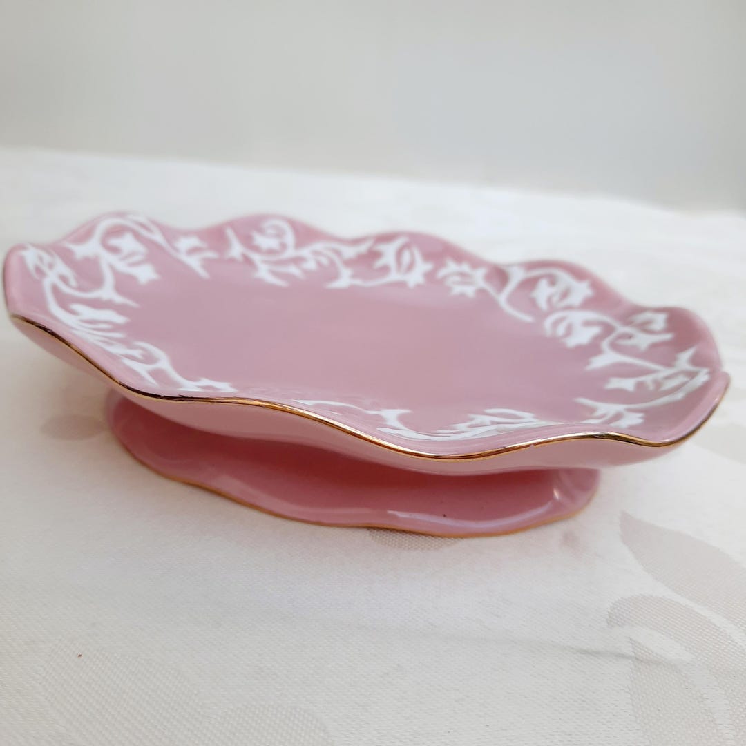 Vintage Ceramic Soap Dish and Toothbrush Holder Set. Bathroom ...