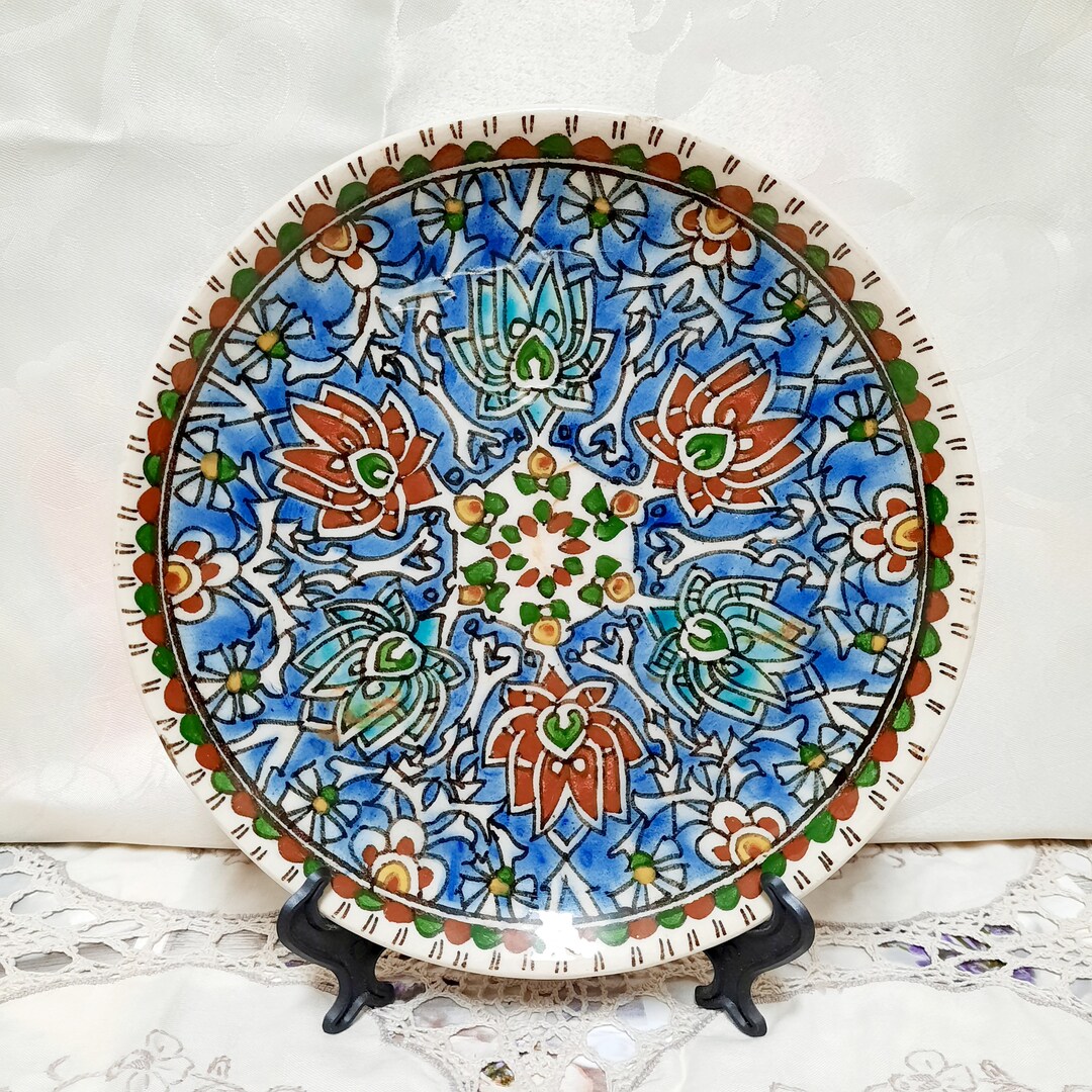Hungarian Vintage Art Deco Decorative Ceramic Plate. Wall Decor ...