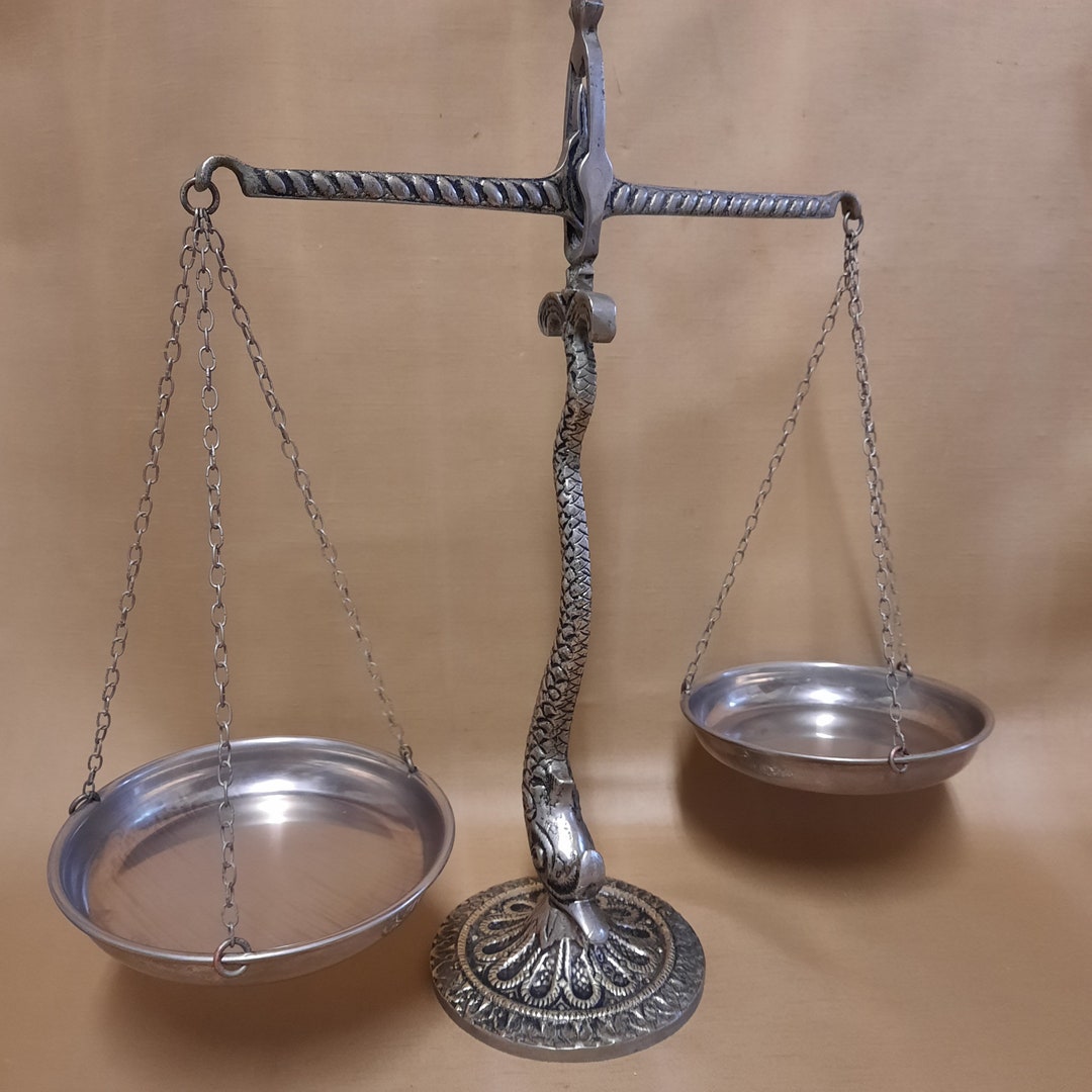 Vintage Brass Rocker Scales: Portuguese Decorative Balance - Etsy
