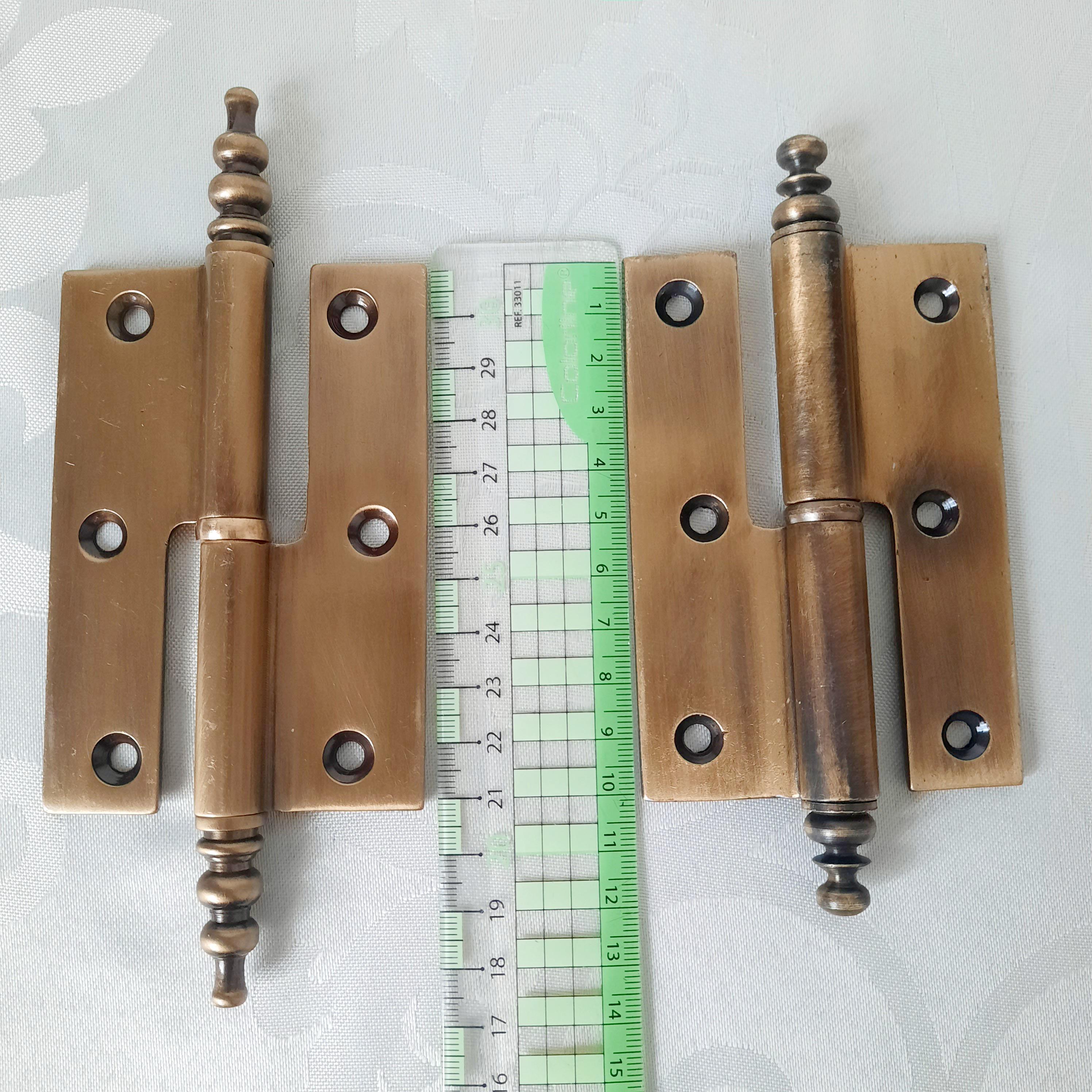 Brass Door Hinges: Decorative Bronze TUPAI Hinges - Various Sizes - Etsy