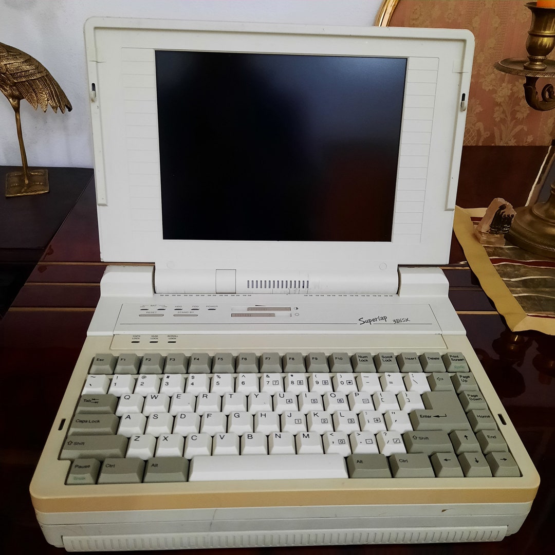 Vintage Twinhead Laptop SUPERLAP 386SX - Etsy