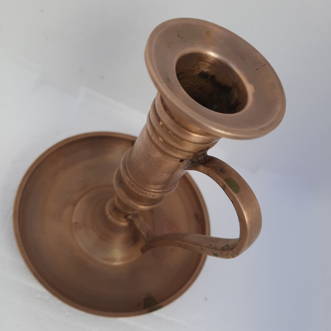 Vintage Brass Candlestick With Handle: Portuguese Home Decor - Etsy