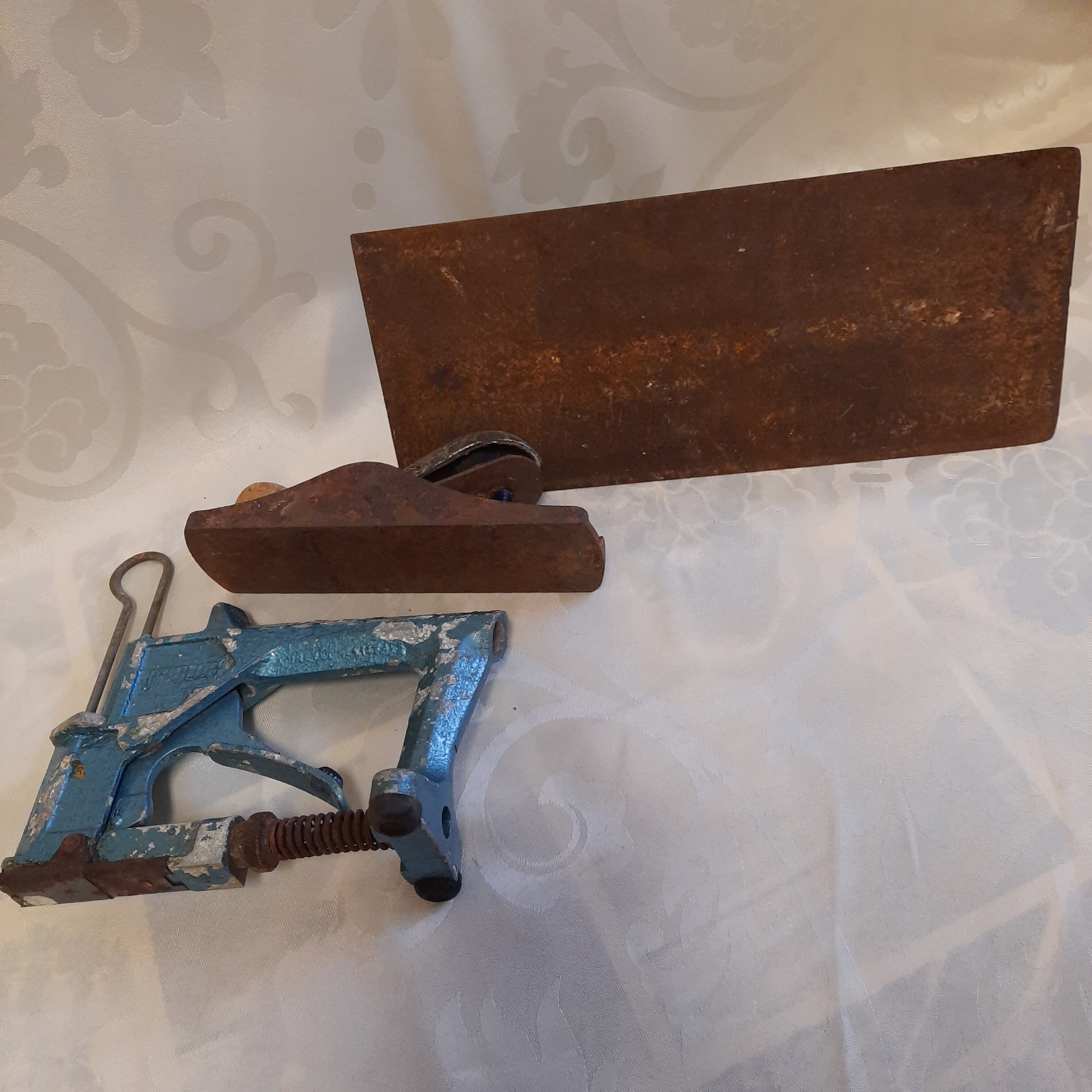 3 Ancient Primitive Instruments. Hand Tools. Planer Carpenter. Window ...