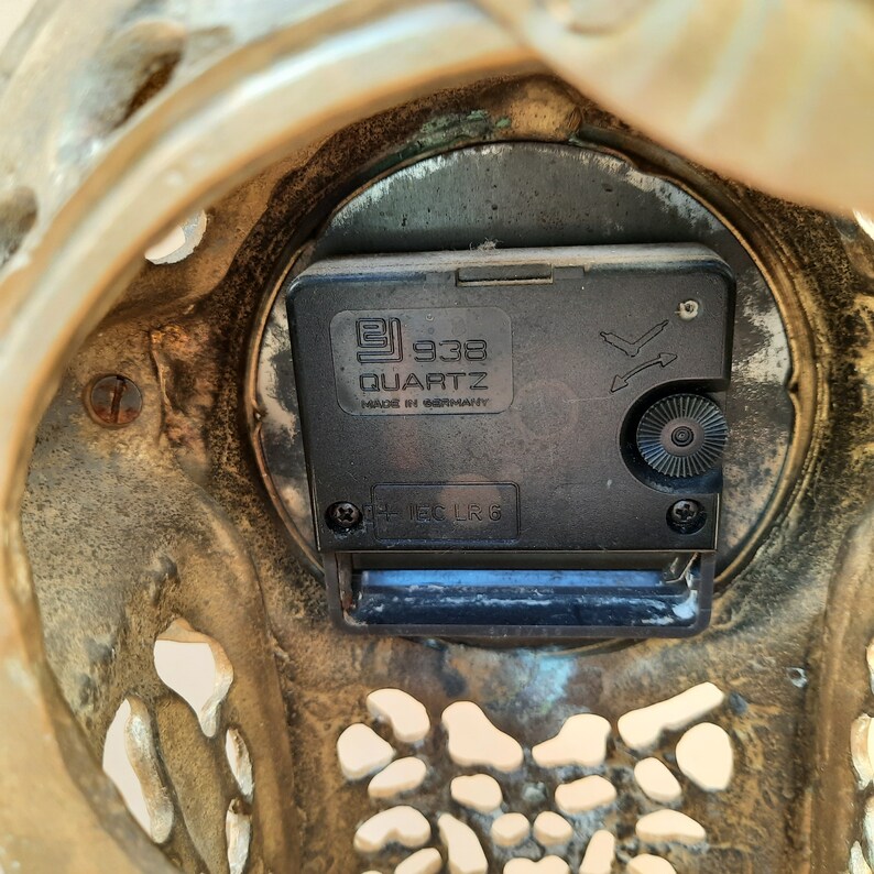 Brass Alloy Clock, Quartz Mantel Clock, Desk Clock, Table Clock Retro ...