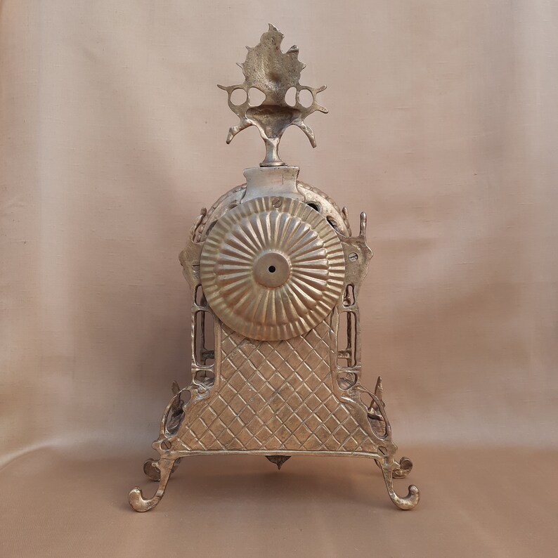 Brass Alloy Clock Quartz Mantel Clock Desk Clock Table - Etsy