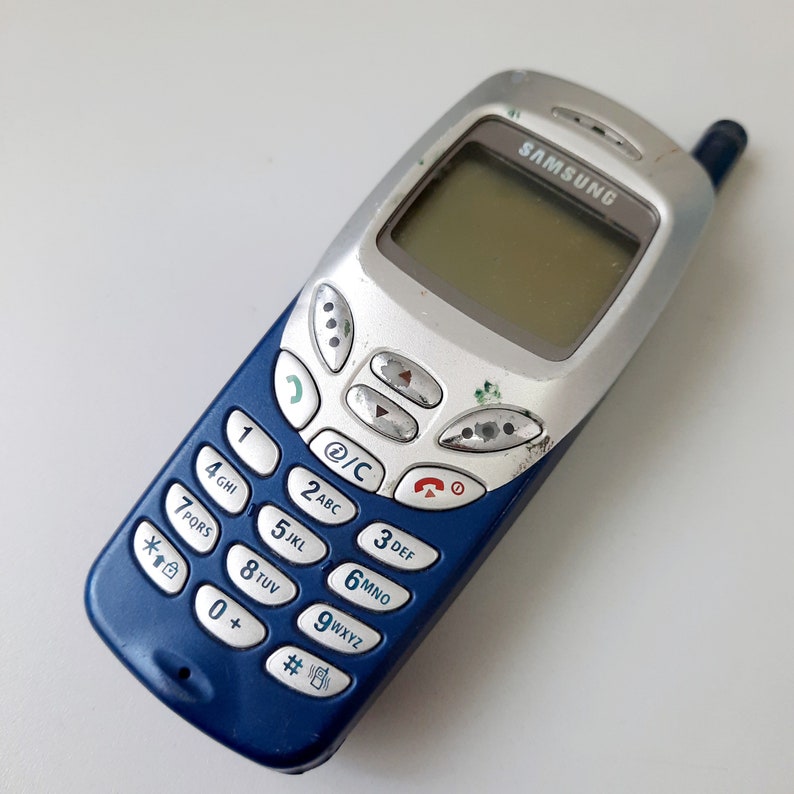 Three Vintage Cell Phones Samsung, Motorola and Alcatel. Rare Vintage ...