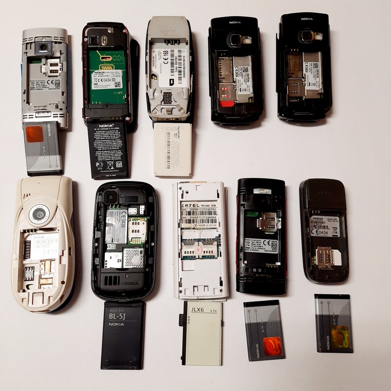 Vintage Nokia Phones. Lot of 10 Nokia Phones. Push-button Phones for ...