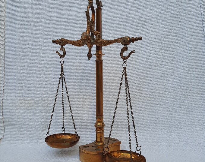 Vintage Collection Scales. Rocker Brass Scales. Pharmacy Scales ...