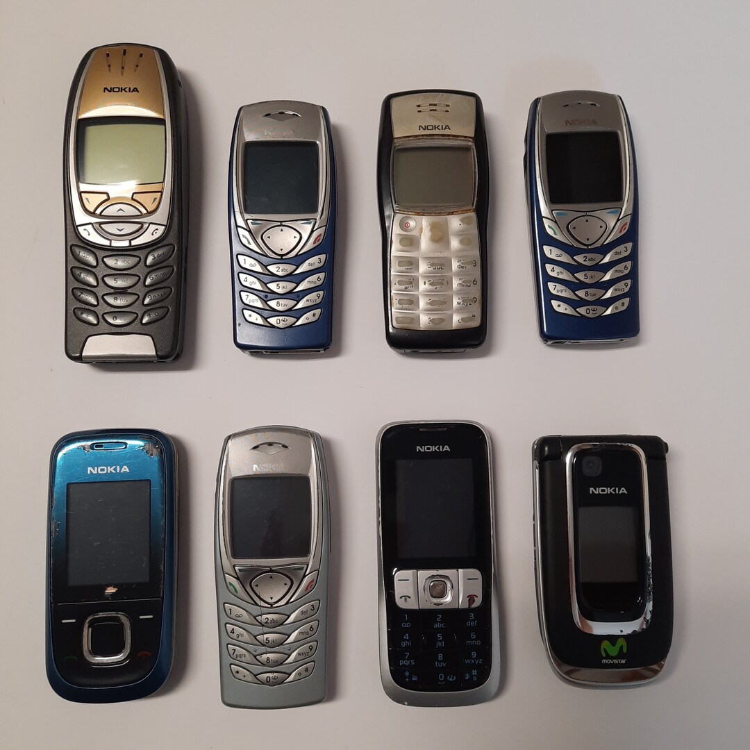 Vintage Nokia Phones. Lot of 8 Nokia Phones. Push-button - Etsy UK