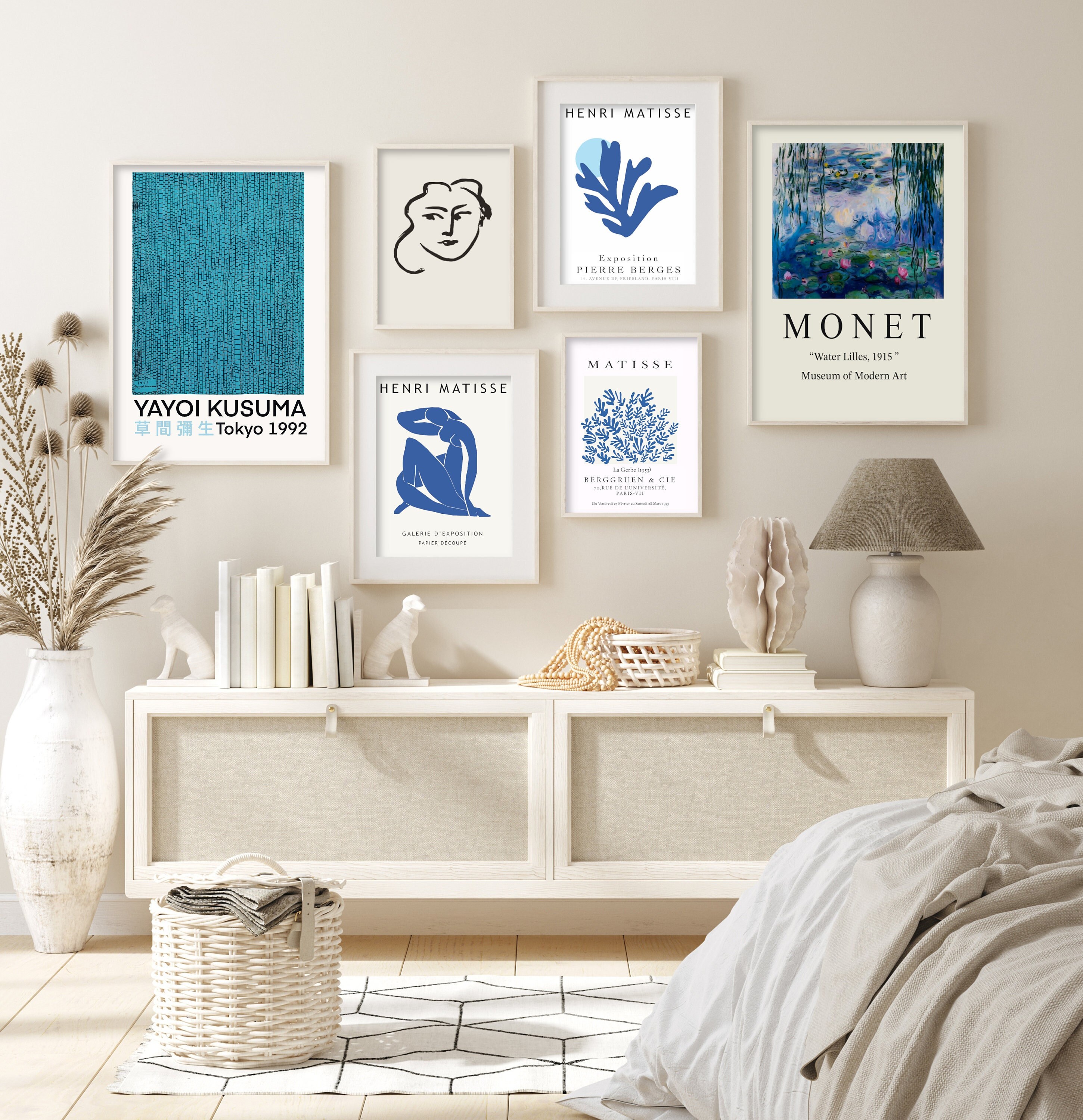 Gallery Wall Set of 6, Exhibition Poster Set, Claude Monet Print ...