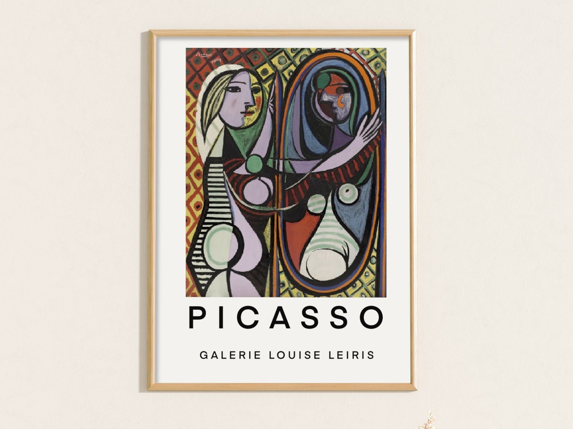 Pablo Picasso Print Girl Before a Mirror Poster Picasso - Etsy