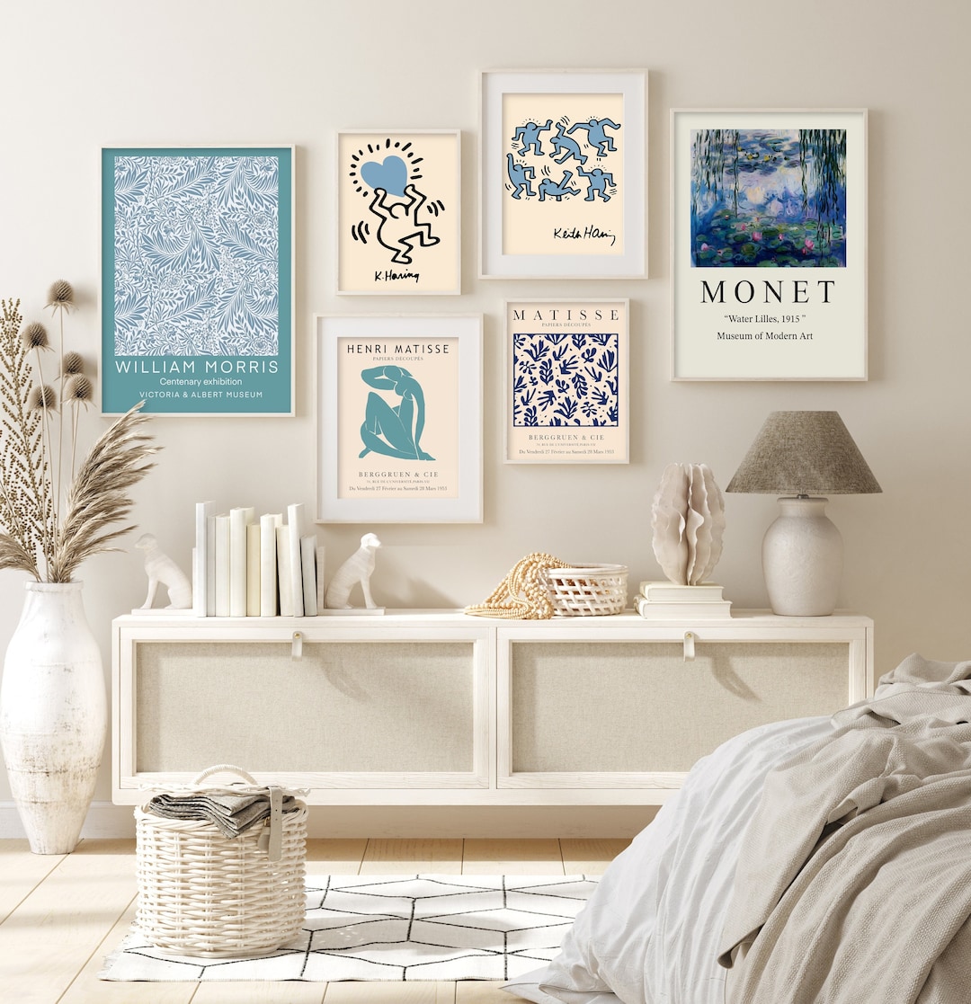 Blue Gallery Wall Art Set, Museum Art Prints (digital Download) - Etsy