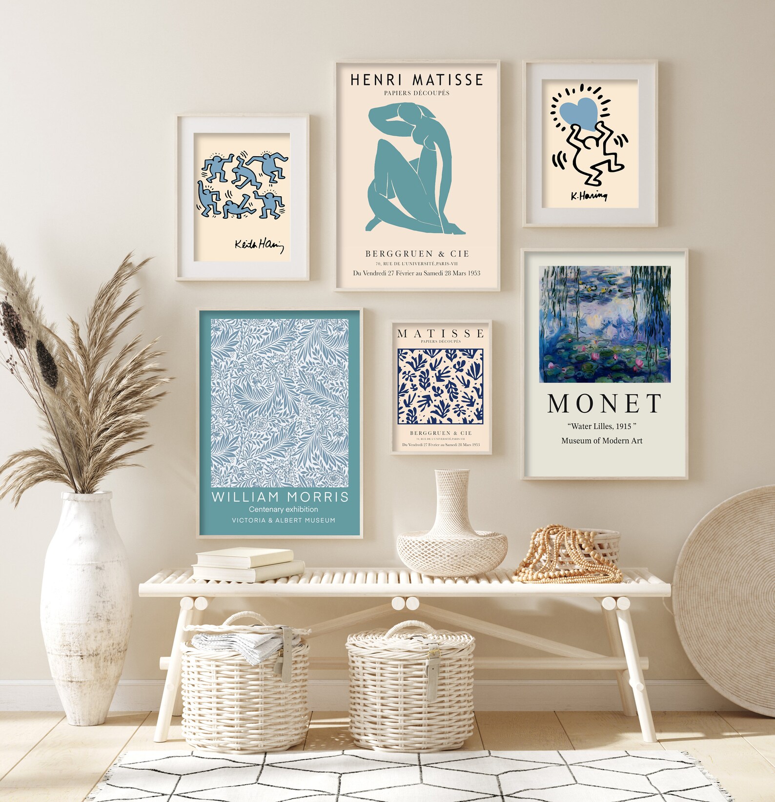 Blue Gallery Wall Art Set, Museum Art Prints (digital Download) - Etsy
