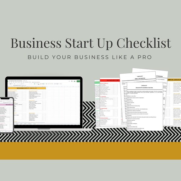 Small Business Checklist Template - Etsy
