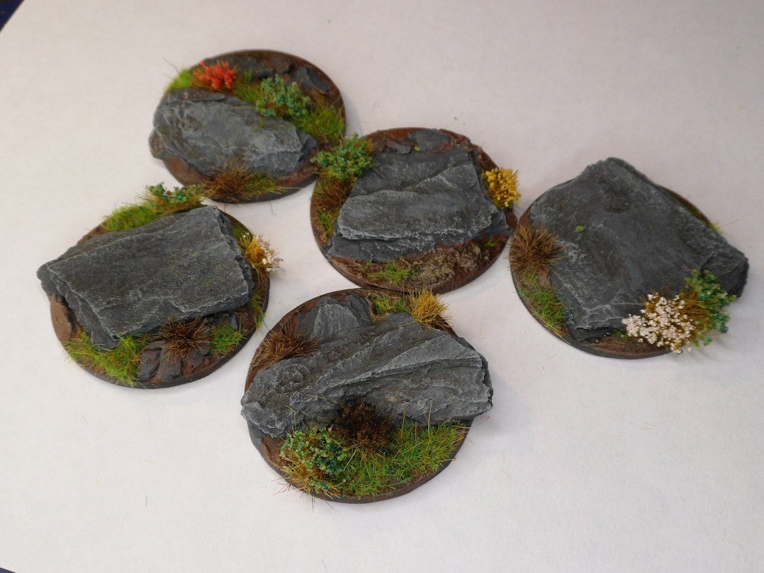 5 X 40mm Rock/slate Bases - Etsy