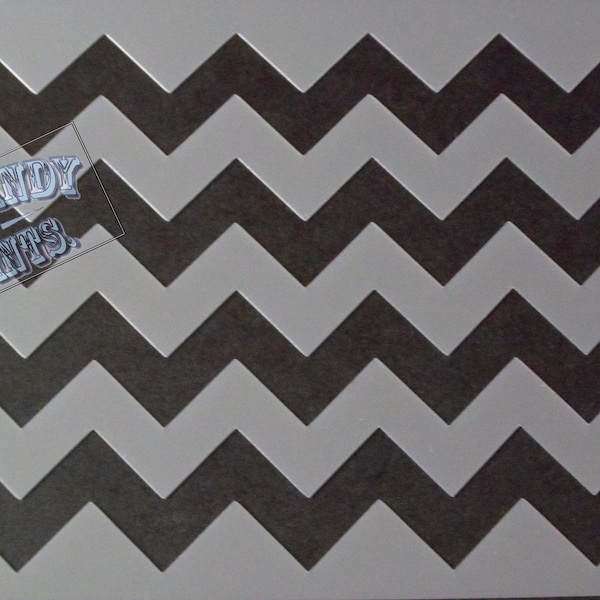 Zig Zag Stencil - Etsy