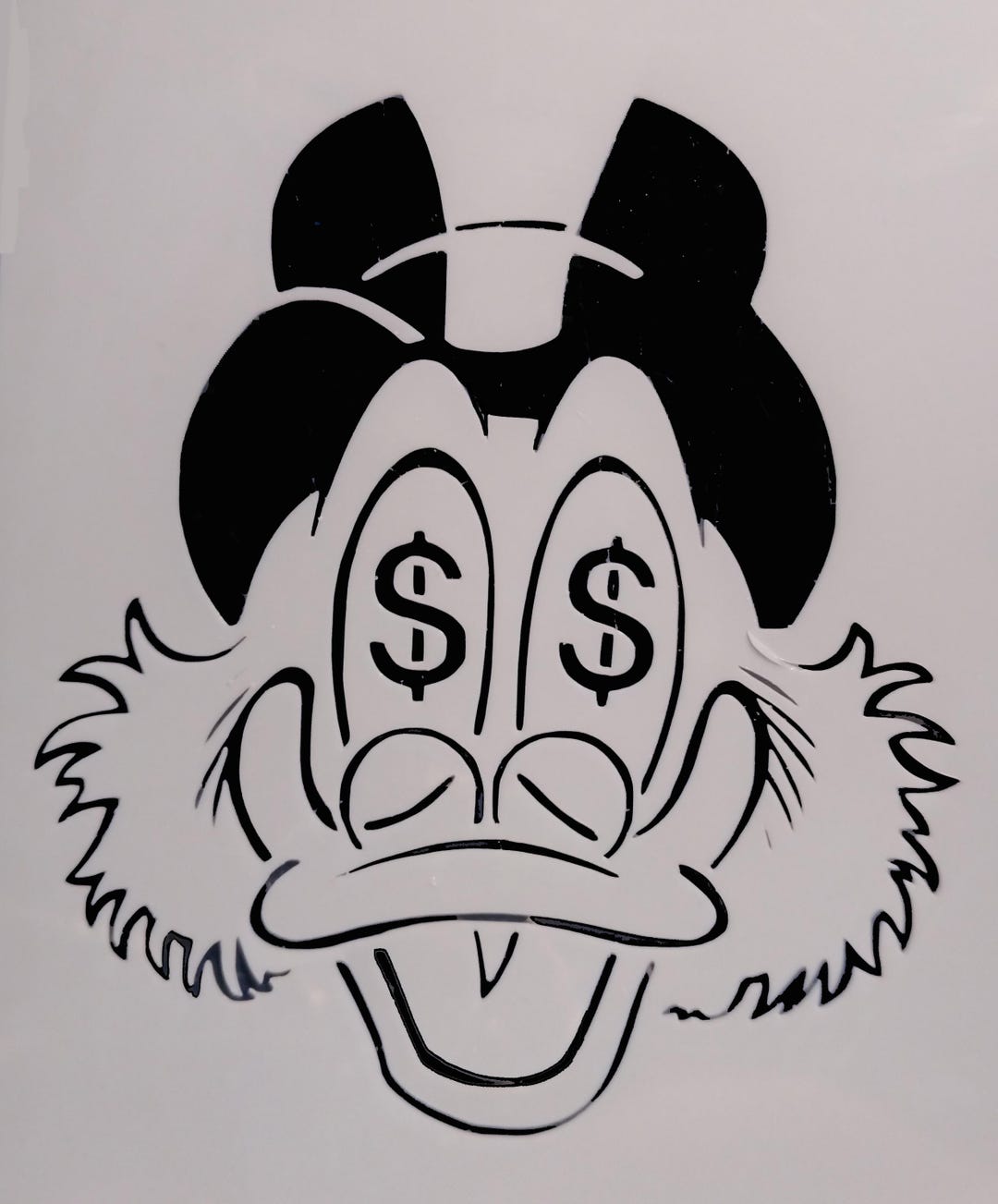 Scrooge Mc Duck Stencil - Etsy