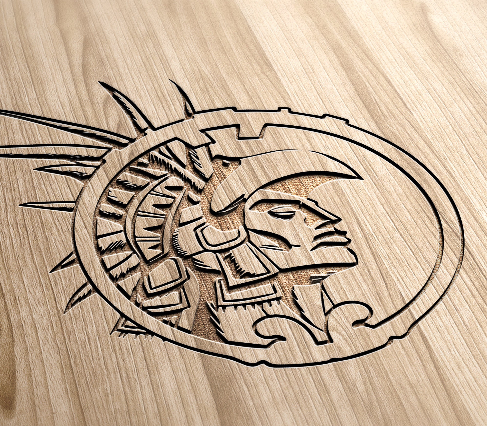 Indians Native American Calender Sign Vector Dxf, Cdr,svg, for CNC ...