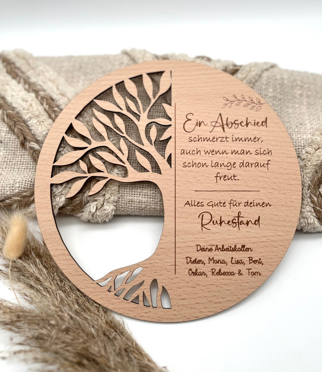 Abschiedsgeschenk Kollegin Ruhestand. Arbeitskollege Pension. Kollegin ...