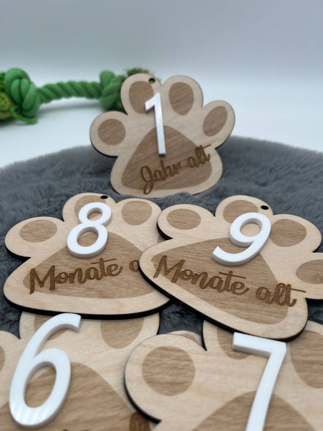 Milestone Cards Puppy Dog. Monthly Cards Wood Acrylic Puppy. Photo Prop ...