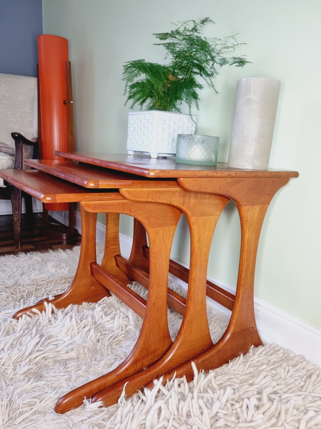 Vintage G Plan Fresco Nesting Tables Teak Side Coffee Table Mid-century ...