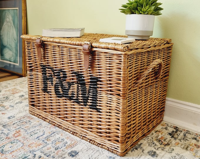 Extra Large XL Fortnum and Mason F&M Picnic Hamper Wicker Basket ...
