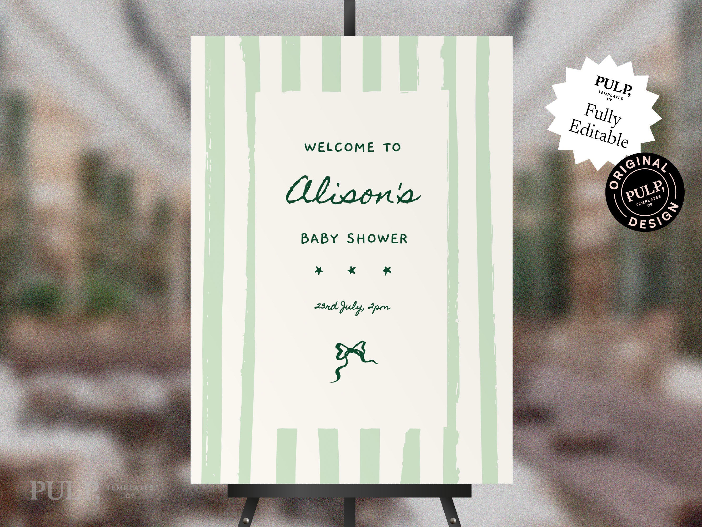 BABY SHOWER Welcome Sign Template Boy Girl Gender Neutral - Etsy
