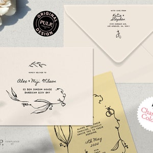 PRINTABLE ENVELOPE ADDRESS Template | Italian Mediterranean Inspired ...